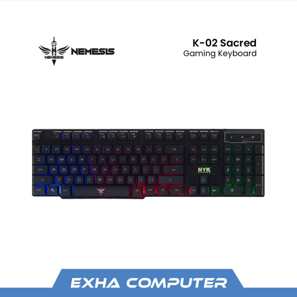 Jual Keyboard Gaming NYK K-02 / K02 / K 02 Black Only | Shopee Indonesia