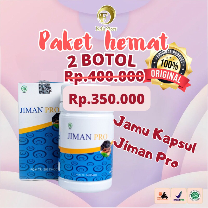 Jual PAKET HEMAT 2 botol HERBAL JIMAN PRO BPOM HALAL | Shopee Indonesia