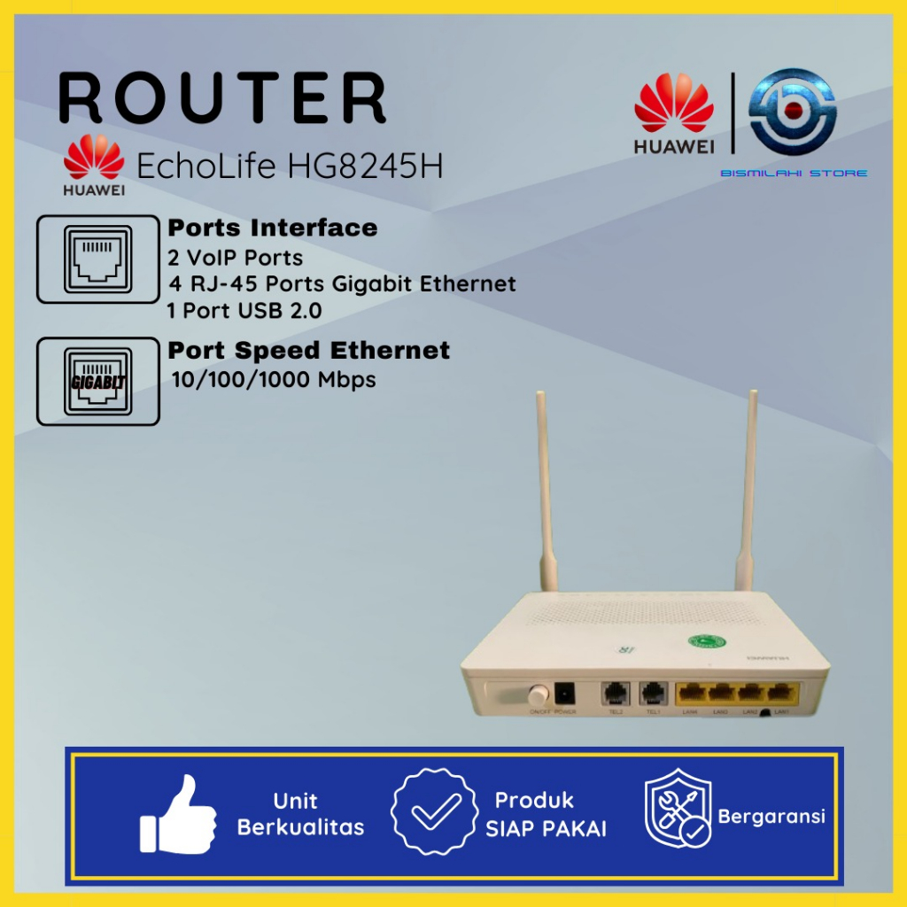 Jual WIreless Router Huawei EchoLife HG-8245H Unit Normal Siap Pakai ...