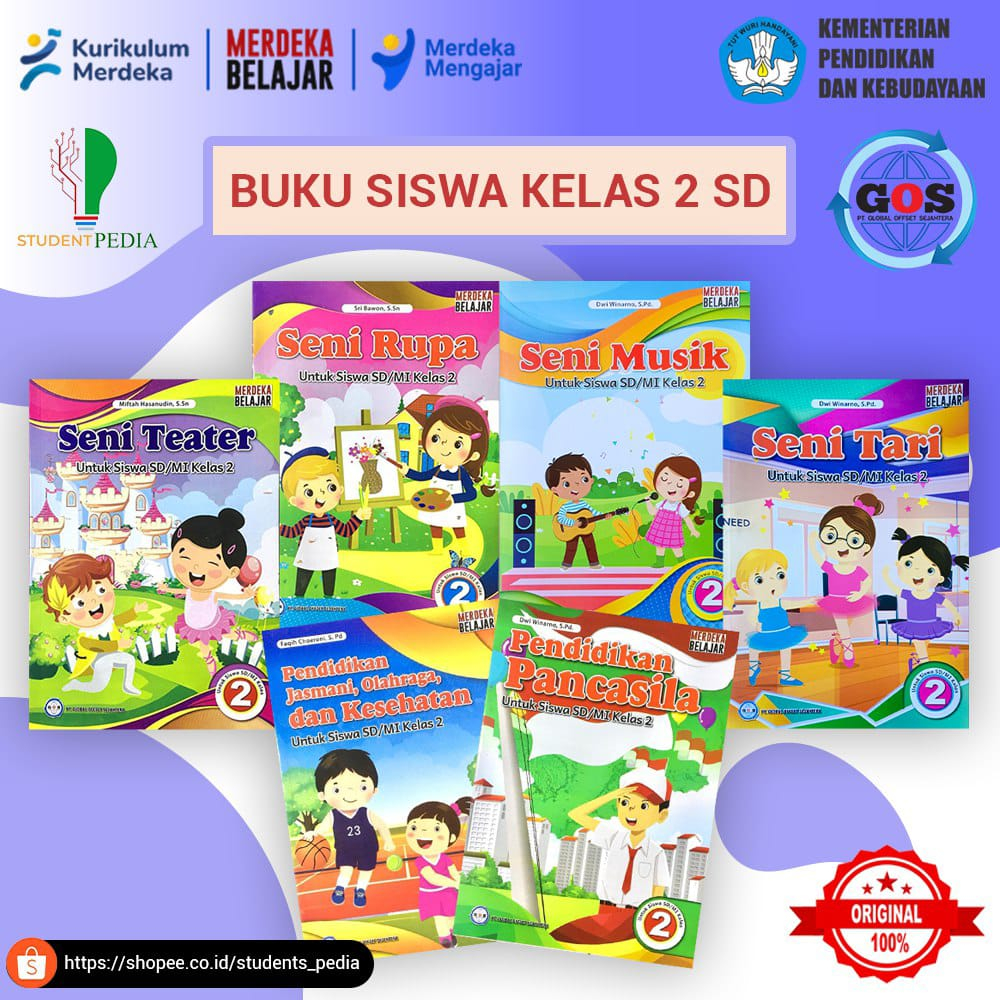 Jual Buku Paket Siswa Kelas 2 SD/MI - Kurikulum Merdeka / Penerbit GOS | Shopee Indonesia