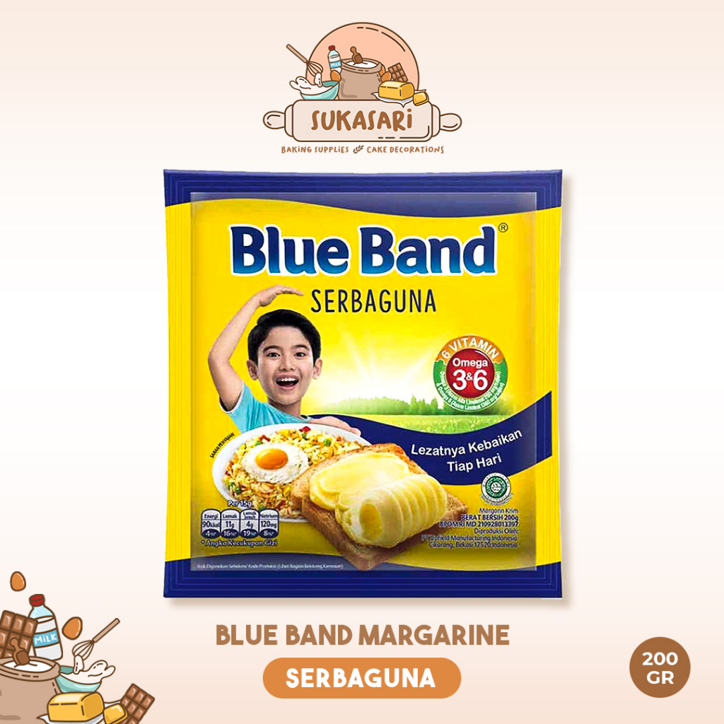 Jual Sukasari - Mentega Blue Band 200gr Sachet / Blueband Margarin ...