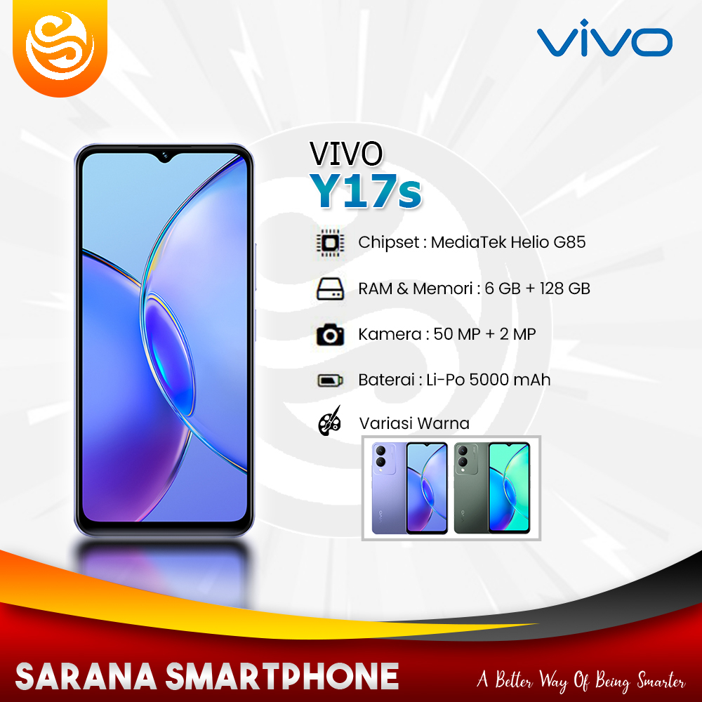 Jual Vivo Y17s RAM 4/64 4/128 6/128 50MP Camera 15W FlashCharge+5000mAH ...