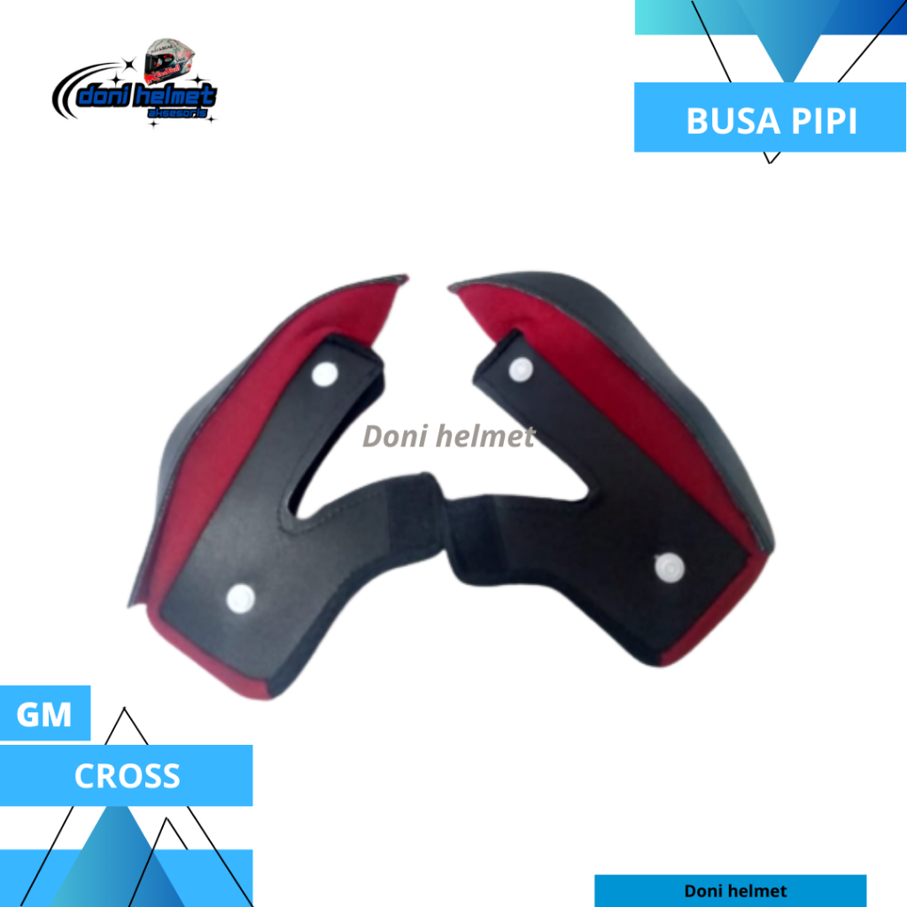 Jual Busa Helm GM Cross Supercross Pipi S M L XL Cheek Pad Custom ...