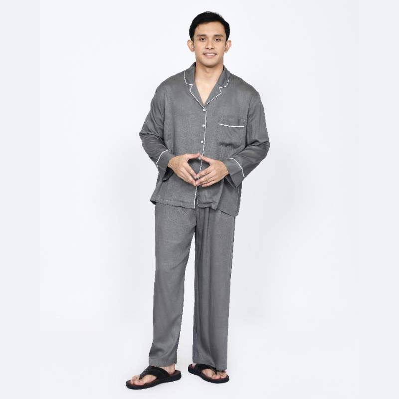 Jual Setelan Baju Tidur Piyama Couple Pasangan Bunda Ayah Fit L- XXL ...