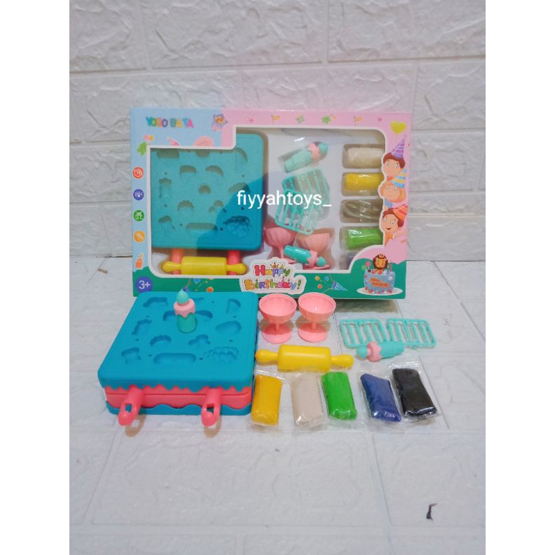 Jual Mainan Edukasi Anak Plastisin Cetakan Kue Ulang Tahun - Plastisin ...