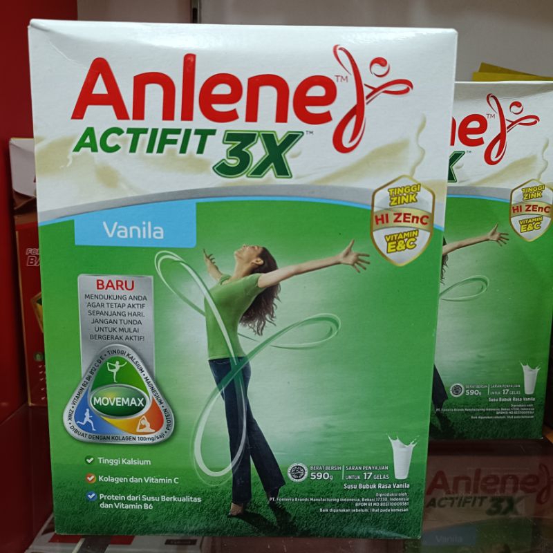 Jual Anlene Actifit 3X Vanila #240g | Shopee Indonesia