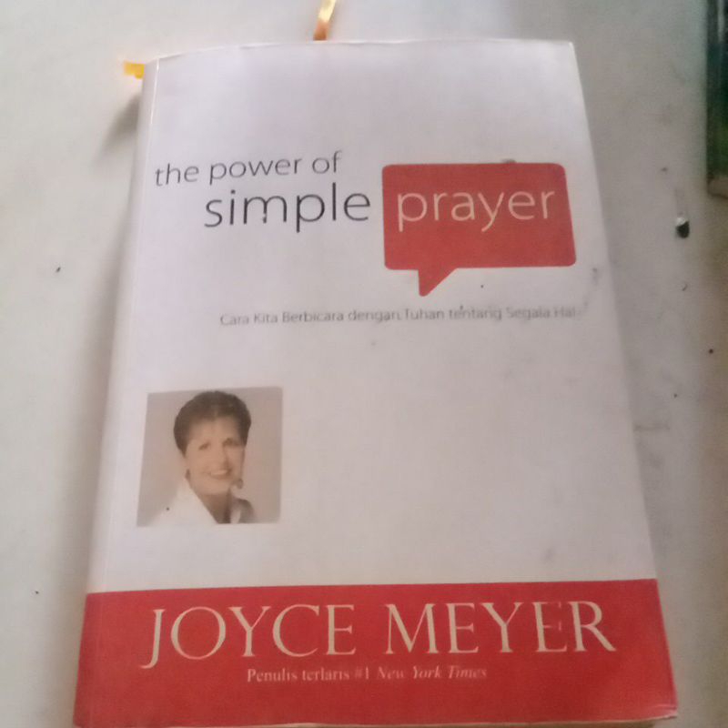 Jual Buku original,the power of Simple prayer by Joice Meyer | Shopee ...