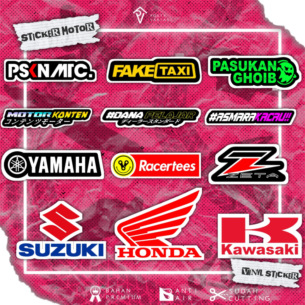 Jual Stiker Pack Motor Racing Stiker Motor Harga Satuan | Shopee Indonesia