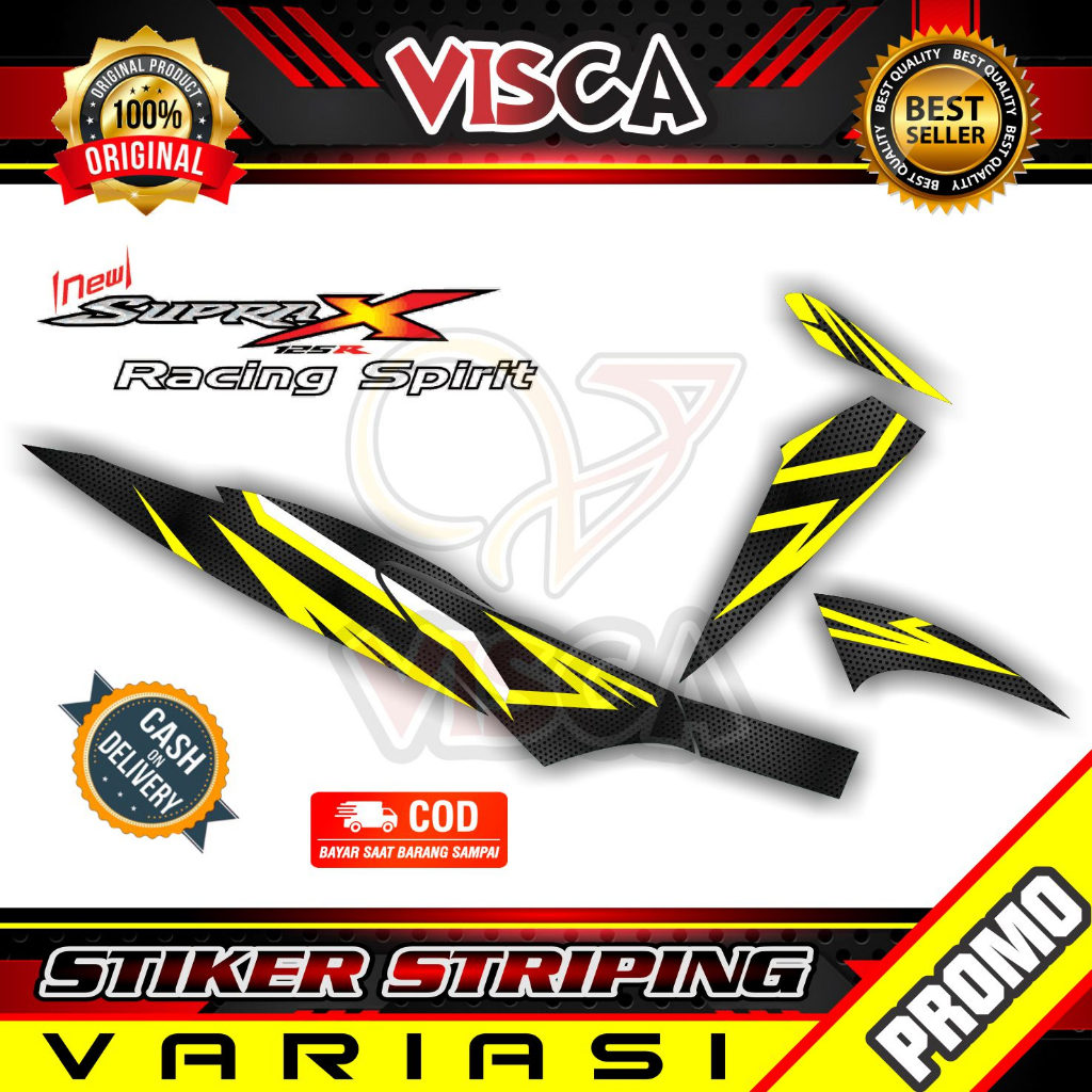 Jual Striping Supra-X 125 R Desain Racing Style Series | Shopee Indonesia