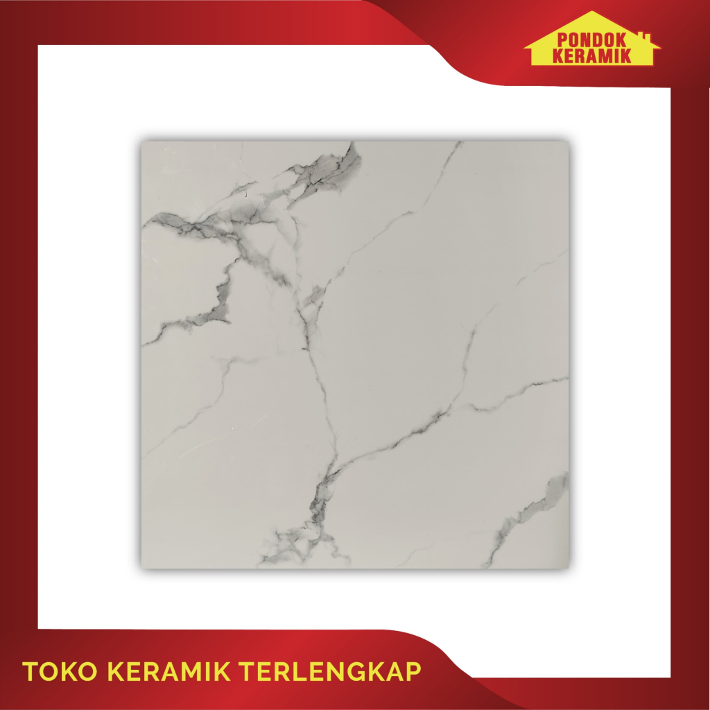 Jual Granit Lantai Magia 60x60 Fresco White / Glaze Tile Motif Carara Marble | Shopee Indonesia