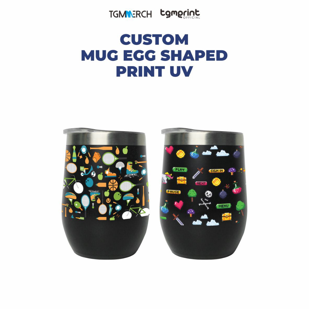 Jual TGM MERCH - Cetak Custom Mug Egg Shaped termos Suhu | botol Minum ...