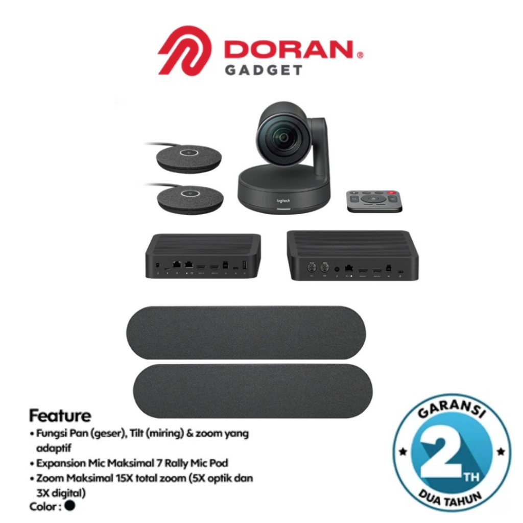 Jual Logitech Rally Plus Ultra-HD Video Conference - Garansi Resmi 2 ...