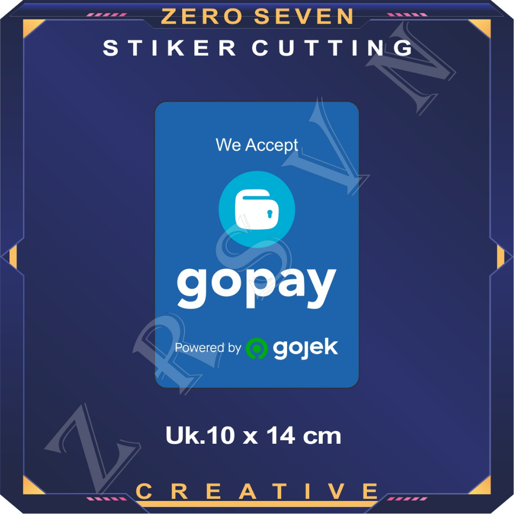 Jual STIKER E-WALLET GOPAY PRINT & CUTTING | Shopee Indonesia