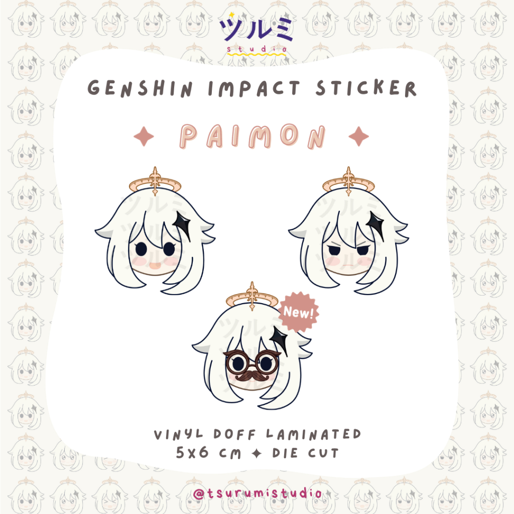Jual Genshin Impact Paimon Sticker by tsurumistudio | Shopee Indonesia