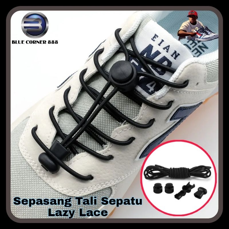 Jual Sepasang Tali Sepatu Unik Lazy Lace | Shopee Indonesia