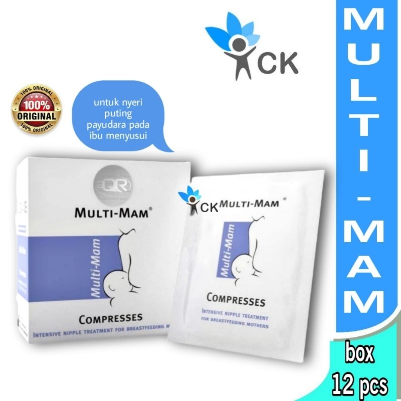 Jual MULTIMAM MULTI-MAM COMPRESS BOX ISI 12 kompres dengan bahan alami ...