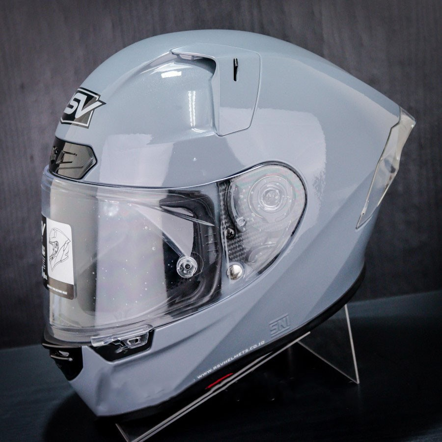 Jual HELM RSV FFS21 solid Platinum Grey HELM FULL FACE RSV | Shopee ...