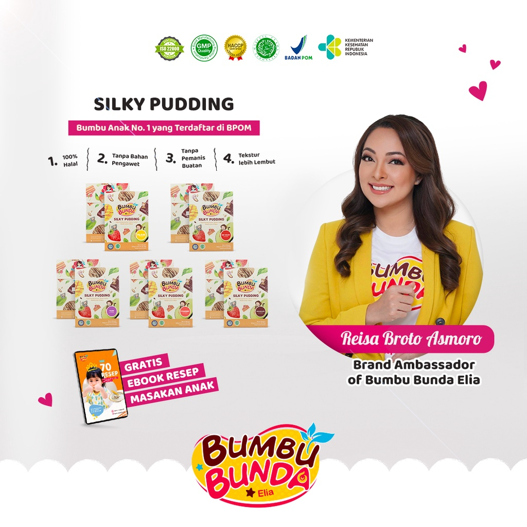 Jual Bumbu Bunda Elia Silky Pudding Anak / Snack MPASI / Silky Puding ...