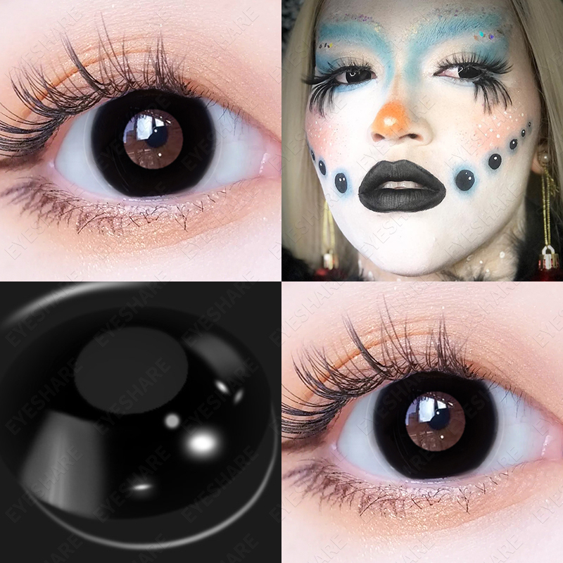 Jual (COD) EYESHARE Cosplay Lensa Kontak Softlens Berwarna Hallowen ...