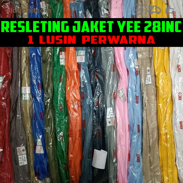 Jual ZIPPER YEE VISLON 28INCH (70CM) PERLUSIN | Shopee Indonesia