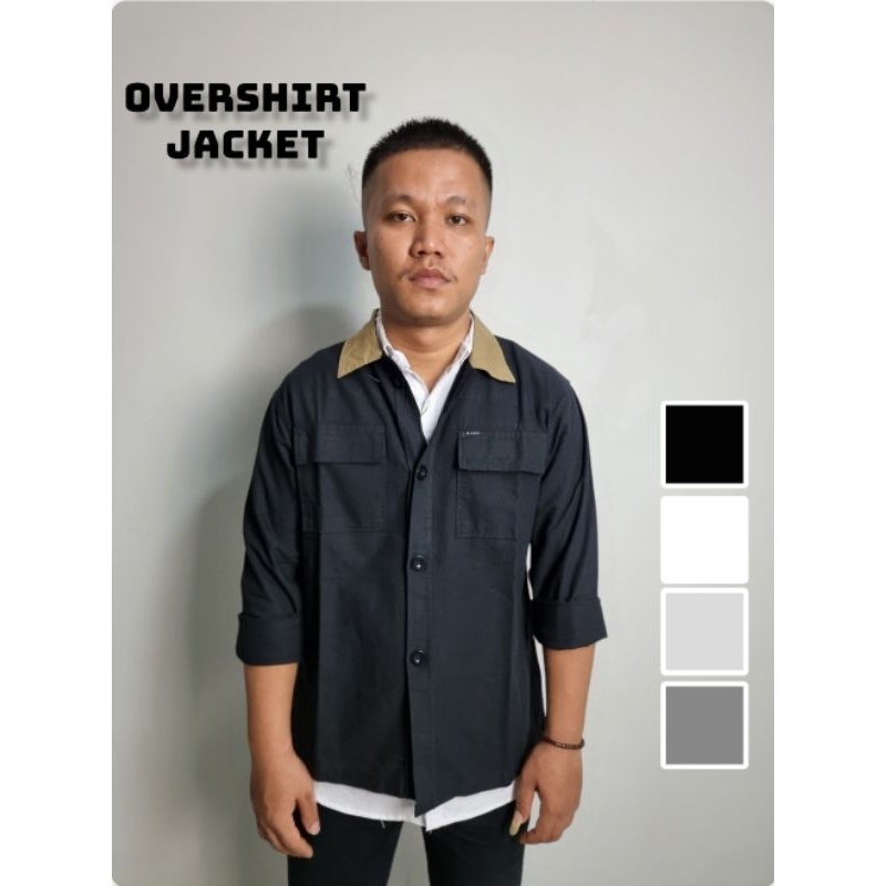 Jual FIGO CREW OVERSHIRT JACKET | Shopee Indonesia