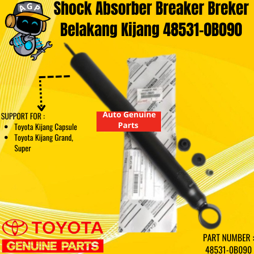 Jual Shock Absorber Breaker Breker Belakang Kijang 48531-0B090 ORIGINAL ...