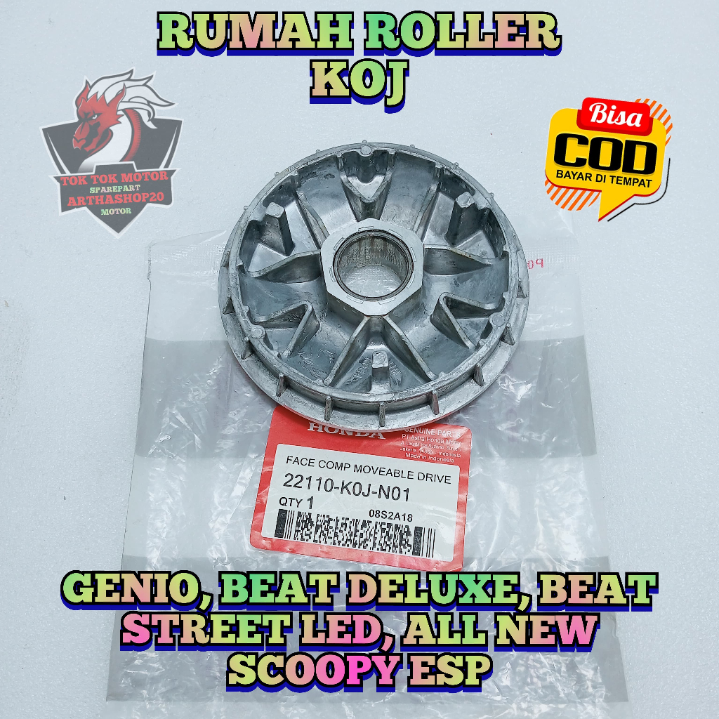 Jual RUMAH ROLLER KOJ ASLI ORIGINAL HONDA UNTUK MOTOR GENIO , BEAT DELUXE , BEAT STREET LED ...