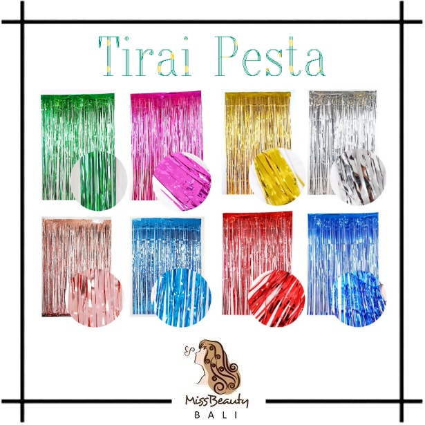 Jual Tirai Pesta Shiny / Tirai Rumbai Pesta / Tirai Rumbai Warna Warni ...