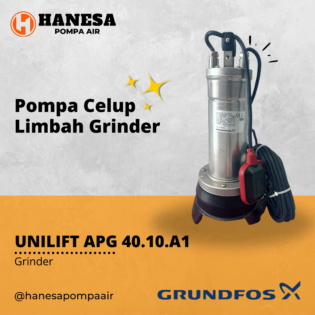 Jual GRUNDFOS UNILIFT APG.40.10.A1 Pompa Celup Limbah Grinder | Shopee Indonesia