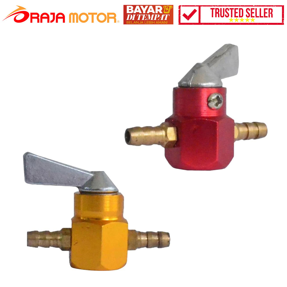 Jual RajaMotor Keran Bensin Aluminium CNC All Motor Universal Warna Kran Bensin Fuel Cock Assy ...