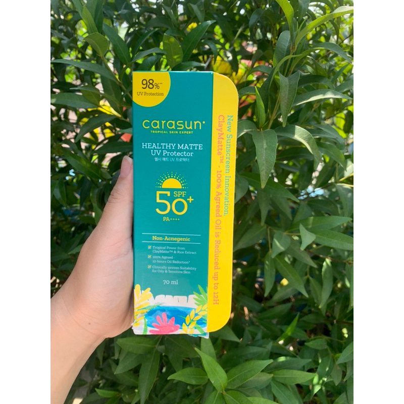 Jual CARASUN Healthy Matte UV Protector SPF 50+ PA++++, Size - 70ml/30ml | Shopee Indonesia