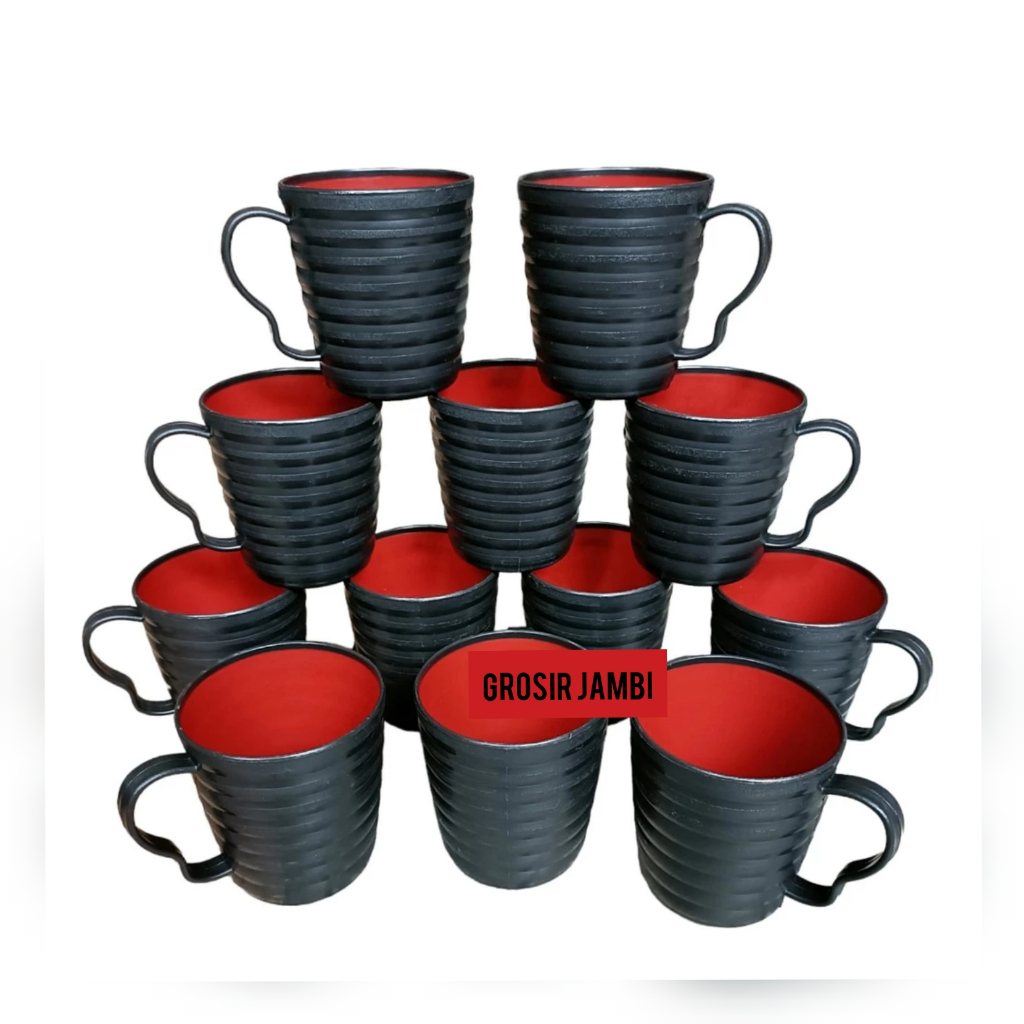 Jual Gelas minum ramen plastik bukan melamin cangkir style jepang warna ...