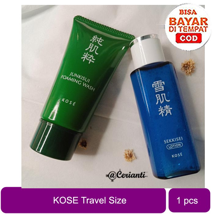 Jual KOSE Junkisui Foaming Wash 30ml Sekkisei Lotion 24ml Cerianti | Shopee Indonesia