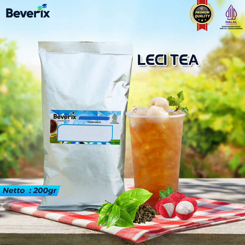 Jual Serbuk Minuman Es Teh Jumbo Rasa Leci Tea Ice Premium Beverix ...