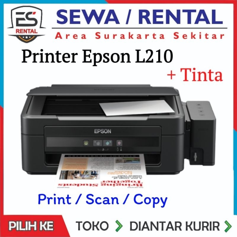 Jual Sewa Printer Scan Copy Epson L210 Di Surakarta ( Solo ) | Shopee ...