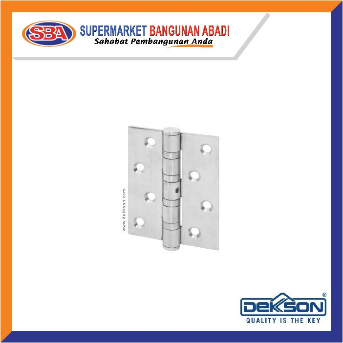 Jual DEKKSON ENGSEL PINTU HINGE STAINLESS STEEL NRP ESS DL 4X3X3MM 4BB SSS | Shopee Indonesia