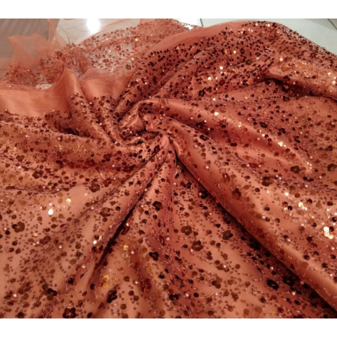 Jual Kain Sequin Swarovski Payet Premium Bahan Gaun Kebaya Mewah ...