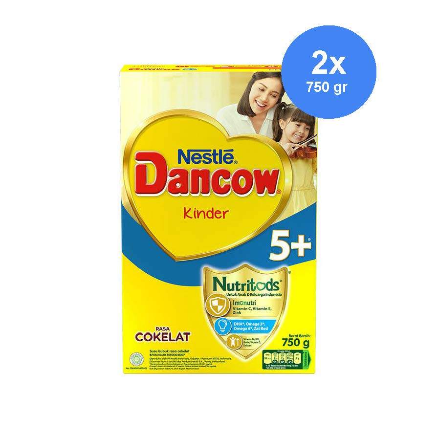 Jual Nestle Dancow 5+ Nutritods Susu Pertumbuhan Rasa Coklat 5-12 Tahun ...