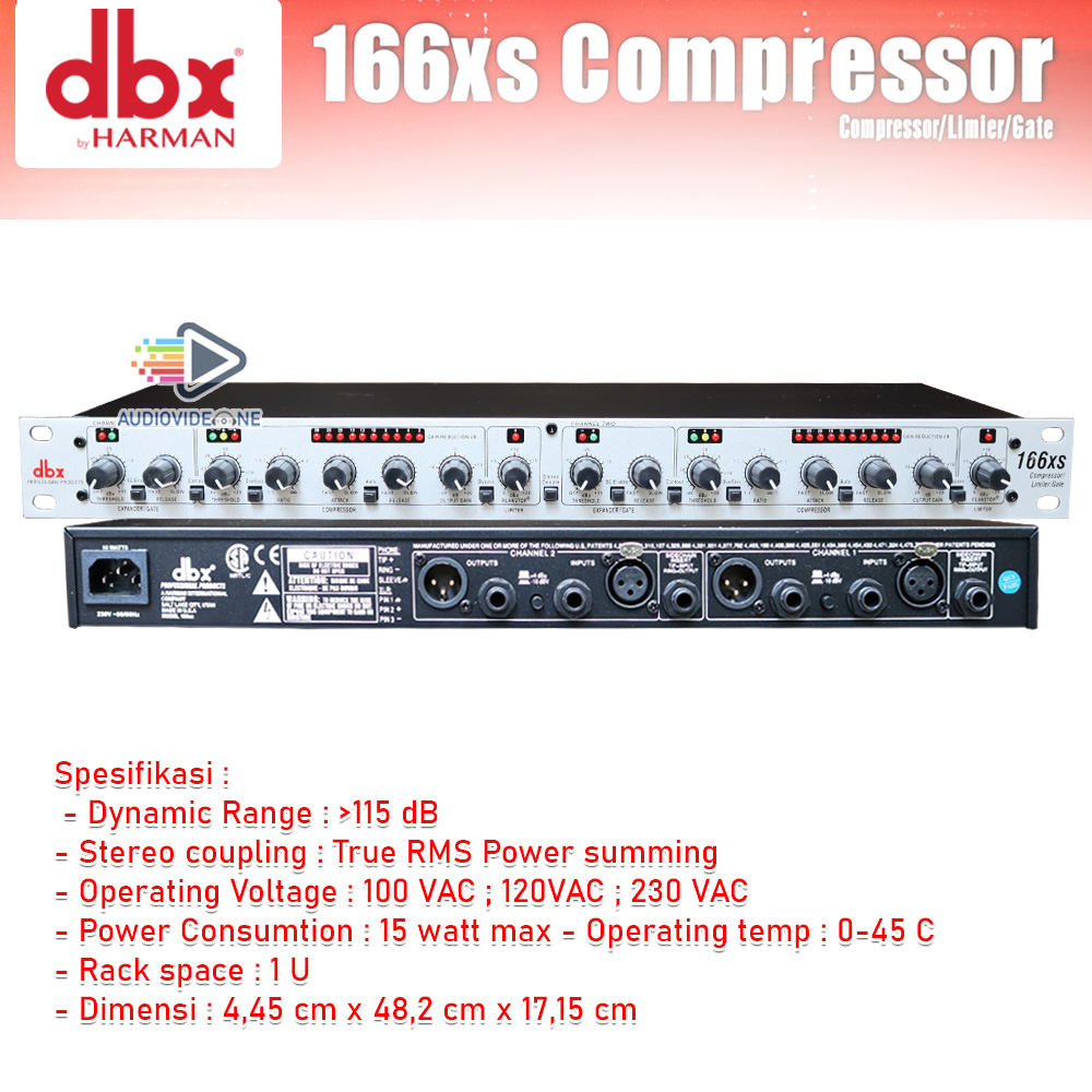 Jual COMPRESSOR LIMITER DBX 166 XS SILVER DBX 166XS | Shopee Indonesia