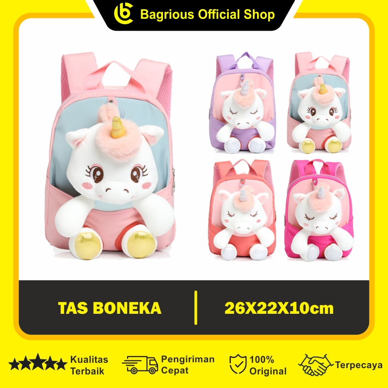 Jual Tas Boneka Anak Perempuan Lucu Tas Ransel Korean Style Anak ...
