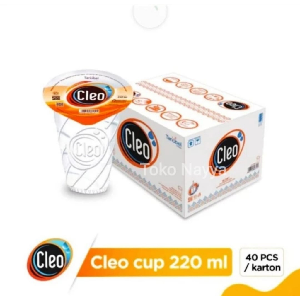Jual Cleo cup 220ml-cleo gelas 220ml-cleo air mineral | Shopee Indonesia