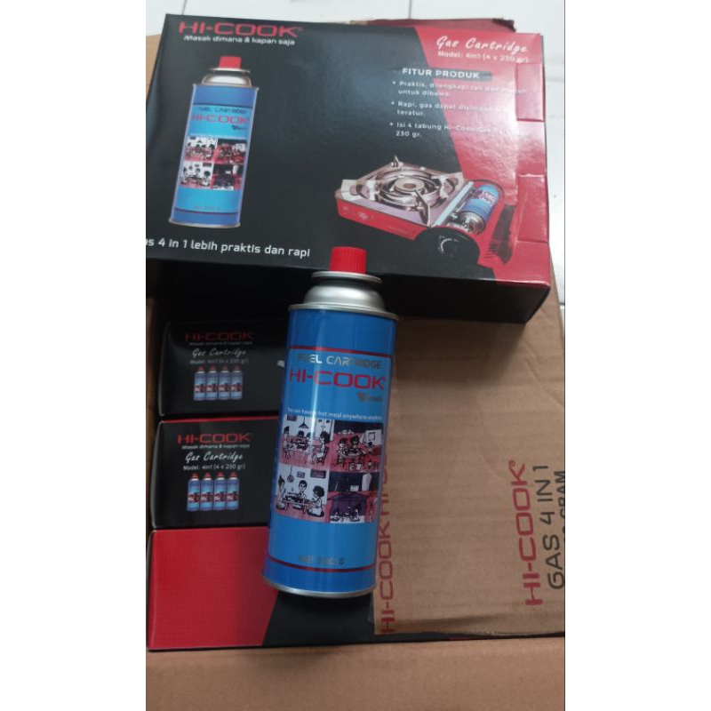 Jual Tabung Gas Mini Hi-Cook Gas Kompor Portable Hicook Original 230 Gr ...