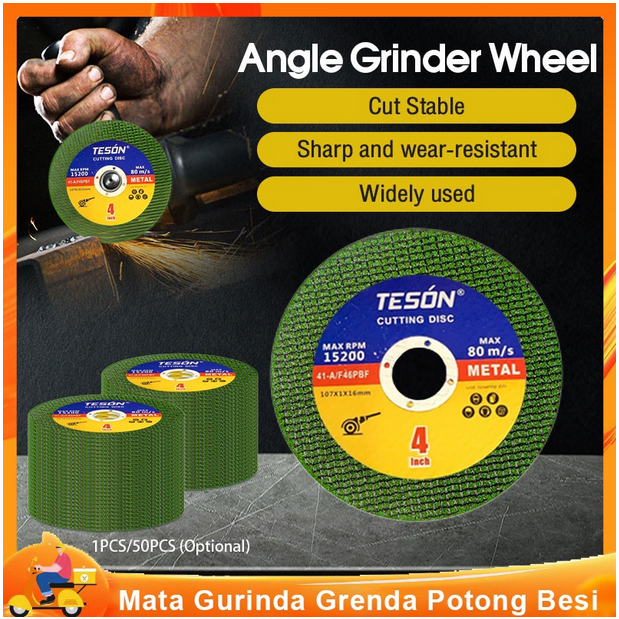Jual Mata Gerinda Potong Besi 4 Inch | Cutting Wheel Disc | Mata ...