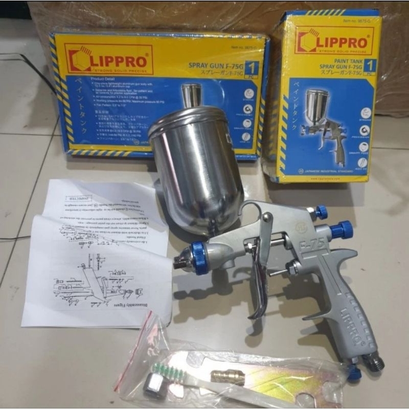 Jual LIPPRO SPRAY GUN F75 G SPRAY CAT LIPPRO F 75G TABUNG ATAS | Shopee ...