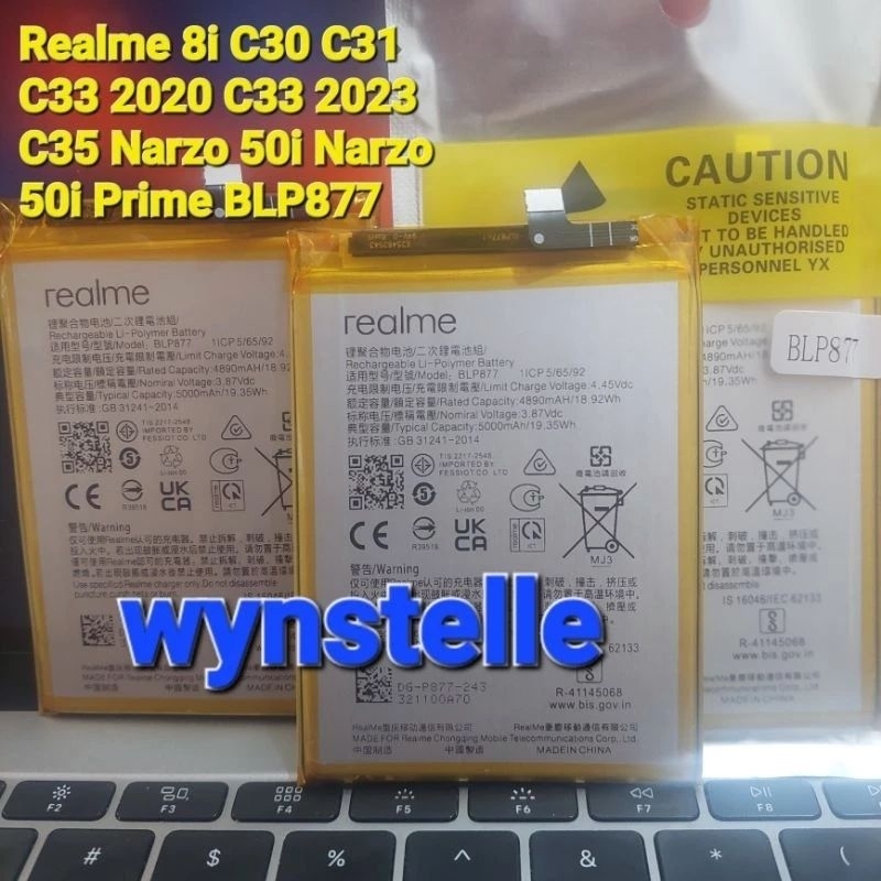 Jual [ COD ] - Baterai BATRE FOR REALME NARZO 50I PRIME RMX3506 BLP877 ...