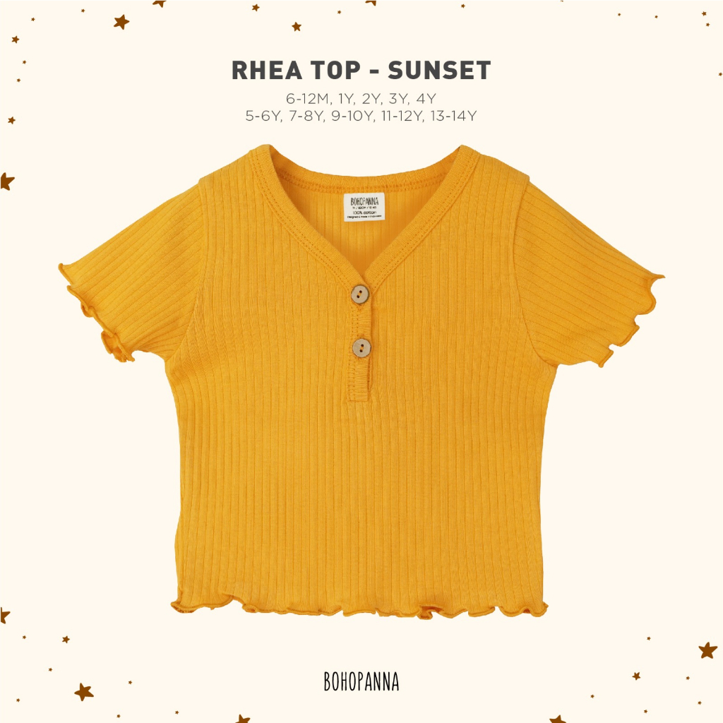 Jual BOHOPANNA RHEA TOP 6M - 4 TH BOHOPANNA CURLY CROP TOP / KAOS ANAK ...