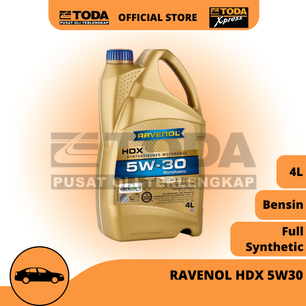 Jual Ravenol HDX 5W-30 API SP/SN+ 4L Oli Mesin Mobil Original | Shopee ...