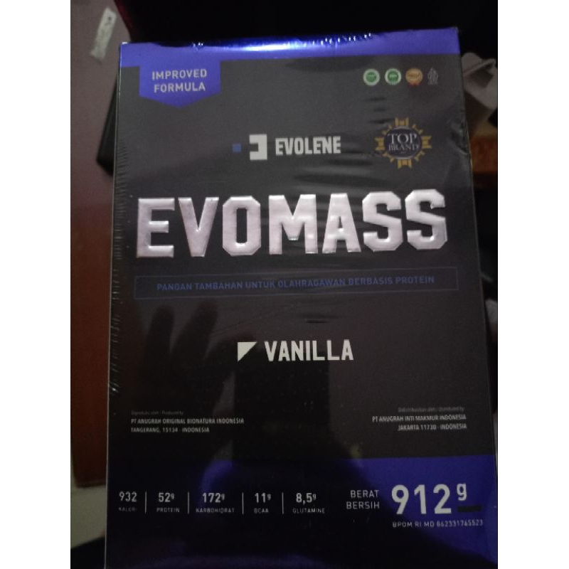 Jual Evolene Evomass rasa vanilla 2lb (912gr) | Shopee Indonesia