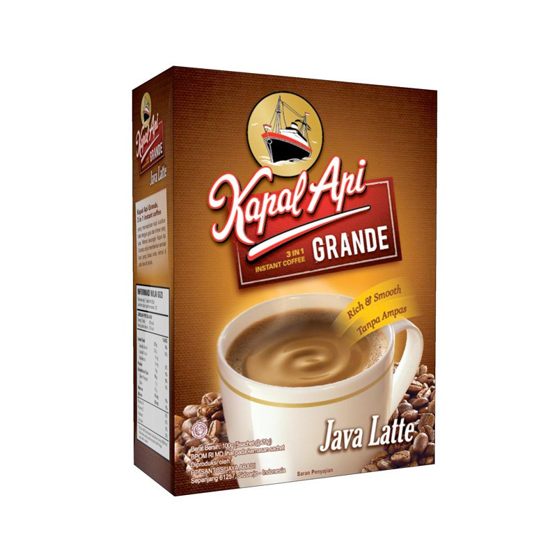 Jual Kapal Api Grande Java Latte Box 100gr(5sachet@20g) | Shopee Indonesia
