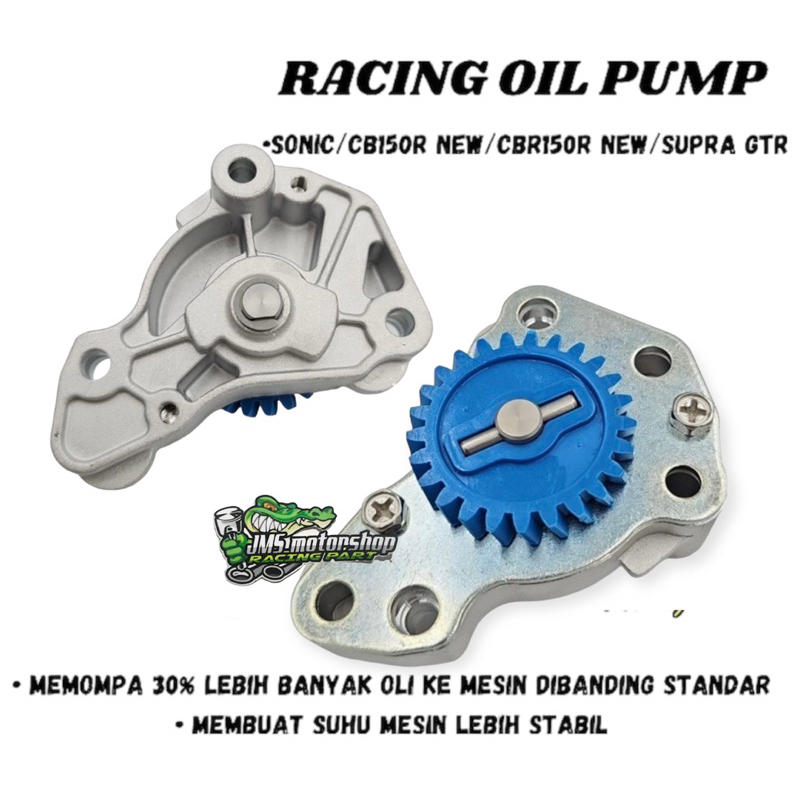 Jual (BISA COD)POMPA OLI RACING OIL PUMP HI FLOW SONIC - NEW CB150 R - NEW CBR150 R - SUPRA GTR ...